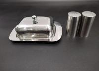 China Stainless Steel Seasoning Shakers Set - Silver Round Spice Containers for Kitchen, BBQ & Camping Use for sale