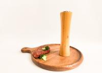 China Natural Wooden Salt and Pepper Grinder Set - 5x21.3 cm Manual Refillable Design with Ceramic Grinding Core for sale