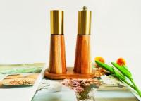 China Traditional Stainless Steel Wooden Pepper Spice Mill Set with Ceramic Grinder - 2-Piece Kitchen Set for sale
