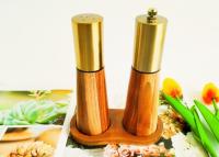 China Traditional Stainless Steel Wooden Pepper Spice Mill Set with Ceramic Grinder - 2-Piece Kitchen Set for sale