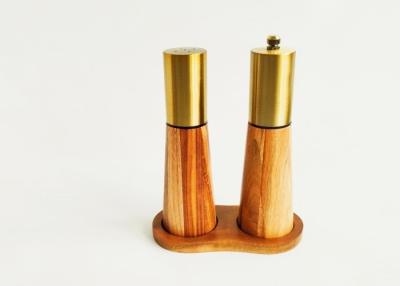 China Traditional Stainless Steel Wooden Pepper Spice Mill Set with Ceramic Grinder - 2-Piece Kitchen Set for sale