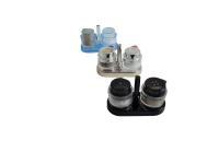 China Disposable Plastic Seasoning Shaker Set 3g Capacity for Salt Pepper Herbs Custom Colors for sale