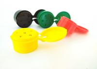China Kairun KPL-006 Spice Jar Lid 40mm x 25mm Refillable Plastic Container for Kitchen Storage for sale