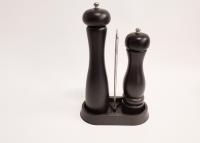 China Manual Wooden Salt and Pepper Grinder Set - Sustainable Wood Construction with Adjustable Coarseness in Multiple Sizes for sale