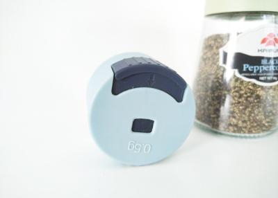 China Refillable Plastic Spice Jar Lid 50mm Diameter Customizable Color and Capacity for sale
