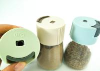 China Refillable Plastic Spice Jar Lid 50mm Diameter Customizable Color and Capacity for sale