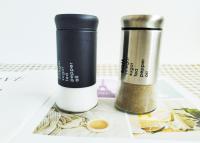 China 100ml Glass Spice Jars with Aluminum Cap - Round Refillable Containers for Salt, Pepper, Oil Storage for sale