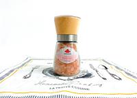 China Rubber Wood Cap Glass Grinder 175ml Manual Adjustable Spice Mill for Kitchen for sale