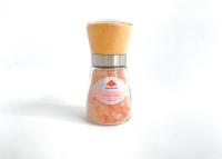 China Rubber Wood Cap Glass Grinder 175ml Manual Adjustable Spice Mill for Kitchen for sale