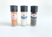 China Customized 80ml Glass Grinder Manual Adjustable Refillable Spice Herb Grinder for sale