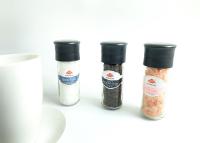 China Customized 80ml Glass Grinder Manual Adjustable Refillable Spice Herb Grinder for sale