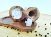 China Kairun Acacia Wooden Salt & Pepper Grinder Set - 7.28 Inch Height, Ceramic Core, Adjustable Manual Mills for sale