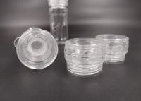 China KPL-015 Refillable PC Grinder Caps 50mm x 35mm Round Shape Clear or Black with Flip Shaker Design for sale