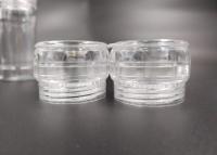 China KPL-015 Refillable PC Grinder Caps 50mm x 35mm Round Shape Clear or Black with Flip Shaker Design for sale