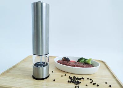 China Kairun KRG-024 Electric Salt and Pepper Grinder Set - 60ml Capacity, 230mm Height, Battery Operated with LED Light for sale