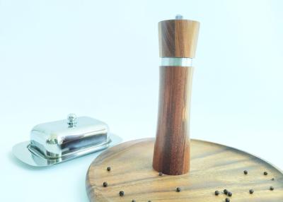 China Kairun Wooden Salt & Pepper Grinders - 5.5x21.3cm & 5x21.3cm Manual Adjustable Refillable Kitchen Tools for sale