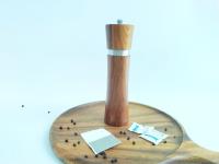 China Kairun Wooden Salt & Pepper Grinders - 5.5x21.3cm & 5x21.3cm Manual Adjustable Refillable Kitchen Tools for sale