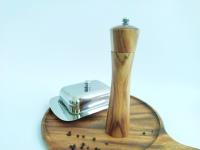 China Kairun Wooden Salt & Pepper Grinders - 5.5x21.3cm & 5x21.3cm Manual Adjustable Refillable Kitchen Tools for sale