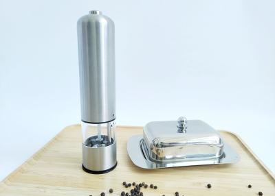 China Kairun KGR-026 Dual Salt & Pepper Grinder - Stainless Steel 2-in-1 Manual Mill with Adjustable Coarseness for sale