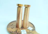China Kairun KRW-006 Manual Wooden Grinder Set - 5.5x20cm Acacia Wood with Ceramic Core for Herbs Spices Nuts for sale