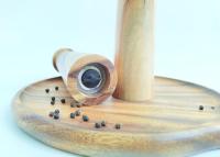 China Kairun KRW-006 Manual Wooden Grinder Set - 5.5x20cm Acacia Wood with Ceramic Core for Herbs Spices Nuts for sale