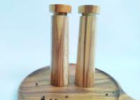 China Kairun KRW-006 Manual Wooden Grinder Set - 5.5x20cm Acacia Wood with Ceramic Core for Herbs Spices Nuts for sale