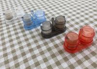 China Kairun KGS-001 100ml Plastic Spice Jars with Silver Finish - Refillable 5.5×4cm Kitchen Containers for sale