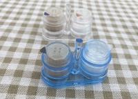 China Kairun KGS-001 100ml Plastic Spice Jars with Silver Finish - Refillable 5.5×4cm Kitchen Containers for sale
