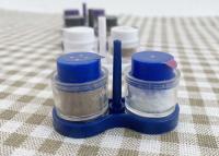 China Kairun KGS-001 100ml Plastic Spice Jars with Silver Finish - Refillable 5.5×4cm Kitchen Containers for sale