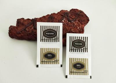 China Custom Salt and Black Pepper Condiment Packets 18 Months Shelf Life Single Use for sale