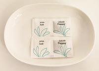 China Custom Salt and Pepper Seasoning Packets 18 Month Shelf Life Customizable Size for sale