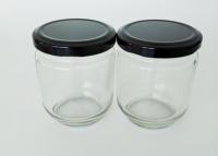 China Custom Logo 100ml Clear Glass Spice Jar with Plastic Rotating Lid for Honey Storage for sale