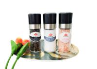 China 80ml Mini Salt and Pepper Grinder Set with Ceramic Core - 44mm Diameter × 132mm Height Compact Design for sale