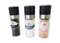 China 80ml Mini Salt and Pepper Grinder Set with Ceramic Core - 44mm Diameter × 132mm Height Compact Design for sale