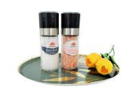 China 80ml Mini Salt and Pepper Grinder Set with Ceramic Core - 44mm Diameter × 132mm Height Compact Design for sale