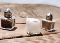 China 17ml Capacity 3-Piece Glass Condiment Shaker Set 30×30×45mm with Custom Branding Options for sale