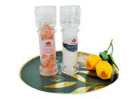 China Plastic Grinder Mill with Ceramic Core 90ml Capacity 150mm Height for Salt and Pepper Condiments for sale