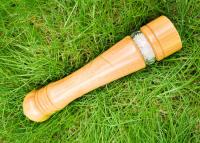 China Rubber Wood Ceramic Salt Pepper Mill 5.2x26.3cm Adjustable Grinder Natural Finish for sale