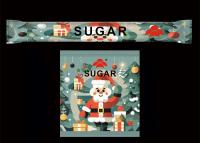 China Customized Christmas Sugar Sachet Packets 10g Salt Packets for Coffee Shop Restaurant for sale