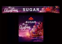 China Customized Christmas Sugar Sachet Packets 10g Salt Packets for Coffee Shop Restaurant for sale