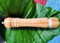 China Rubber Wood Ceramic Salt Pepper Mill 26cm Condiment Grinder for sale