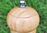 China Rubber Wood Ceramic Salt Pepper Mill 26cm Modern Condiment Grinder for sale