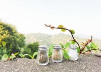 China Bulk Or Customized Packaging Glass Salt And Pepper Shaker Set With Condiments for sale