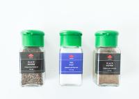 China Customizable Glass Spice Jars with Airtight Plastic Lids for Seasonings for sale
