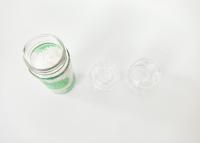 China Customizable Glass Grinder with Plastic Lid for Seasoning Spices Herbs 200ml for sale