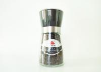 China Customizable Glass Plastic Spice Grinder Reusable Refillable Manual 100ml for sale