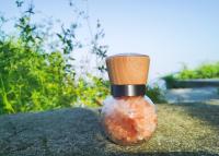 China Transparent Glass Salt Pepper Mill 200ml Ceramic Core Adjustable Grinder for sale