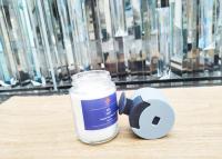 China 100ml 0.5g Press Salt Pepper Spice Glass Jar with Plastic Lid Reusable Refillable for sale