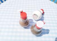 China 100ml Clear Glass Spice Jar with PP Lid Shaker for Herbs Spices Sugar Salt for sale