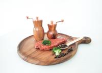 China Natural Wood Salt and Pepper Grinder Set with Ceramic Core - Multiple Sizes 30-40 Day Delivery for sale